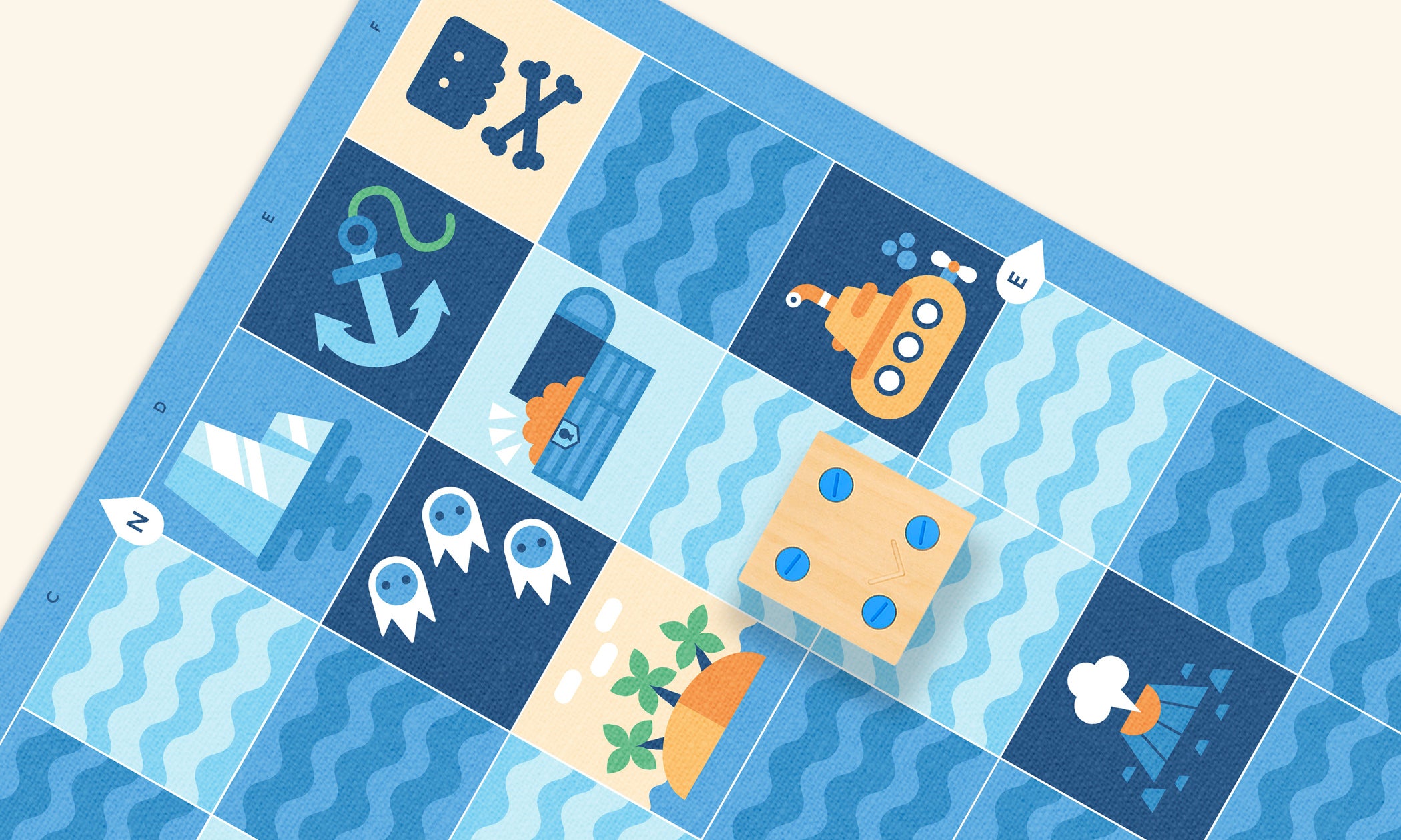 Cubetto Blue Ocean Adventure Map – Ready2STEM